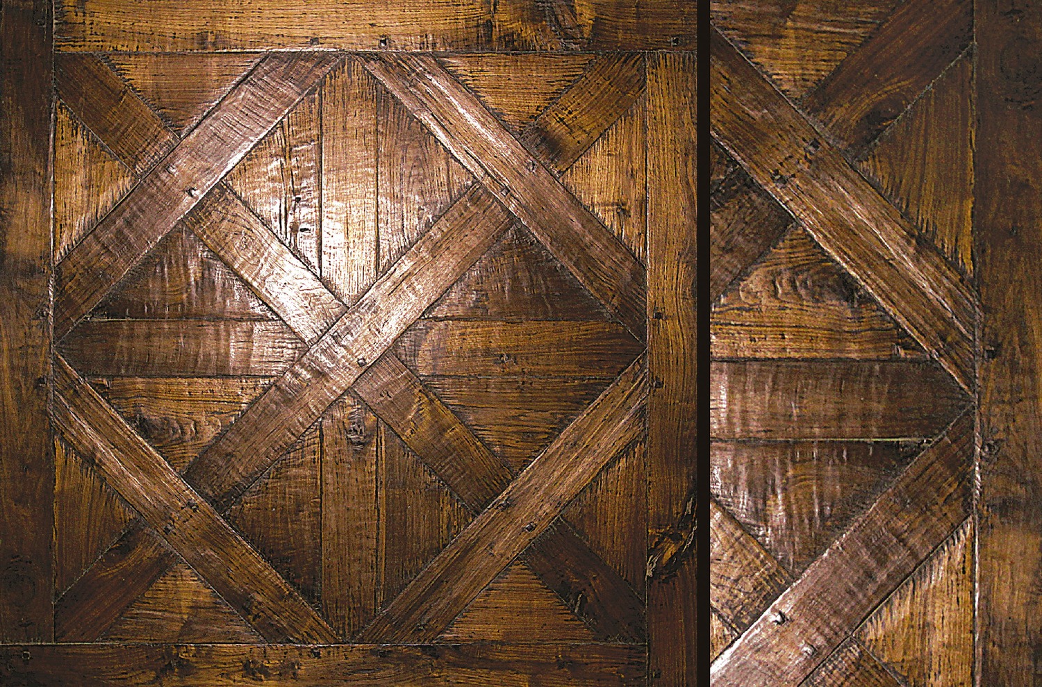 PQ 006 Chartreuse Pattern Walnut - Archetypal Gallery Wood Floors